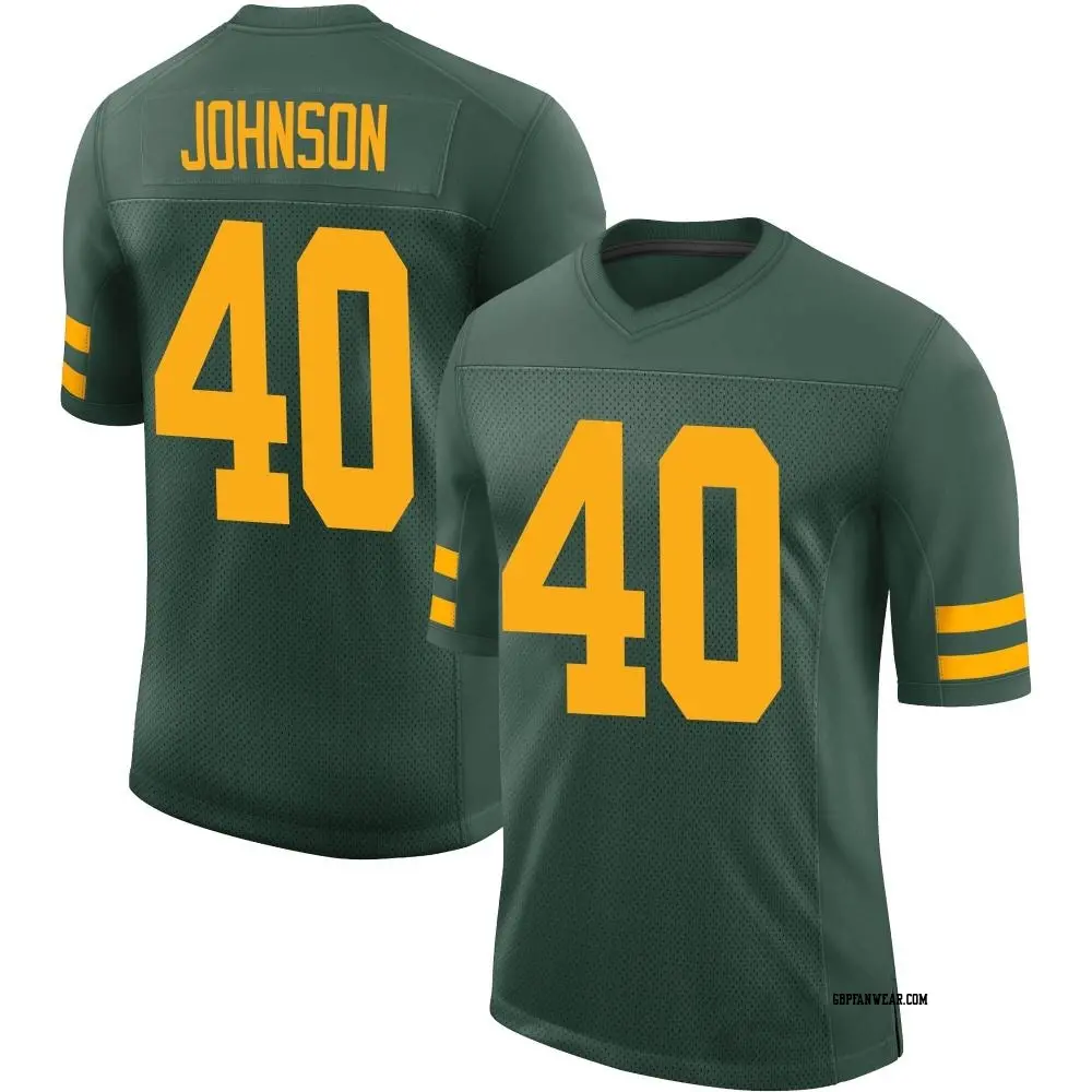 Limited Green Men's Anthony Johnson Green Bay Packers Alternate Vapor ...